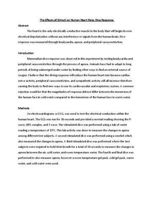 Assignment 8-dive response lab report - Esther Kim – Adaeze Nwufo ...