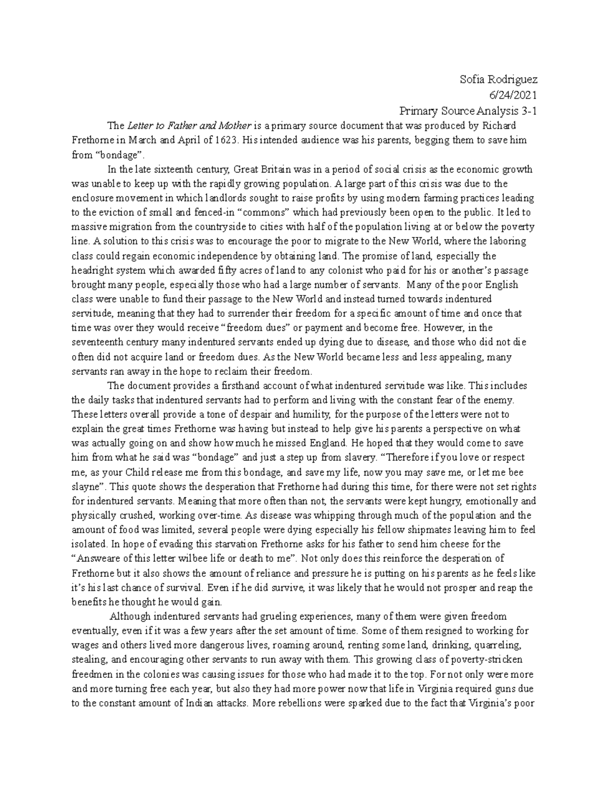 Document Analysis 3-1 - Sofia Rodriguez 6/24/ Primary Source Analysis 3 ...
