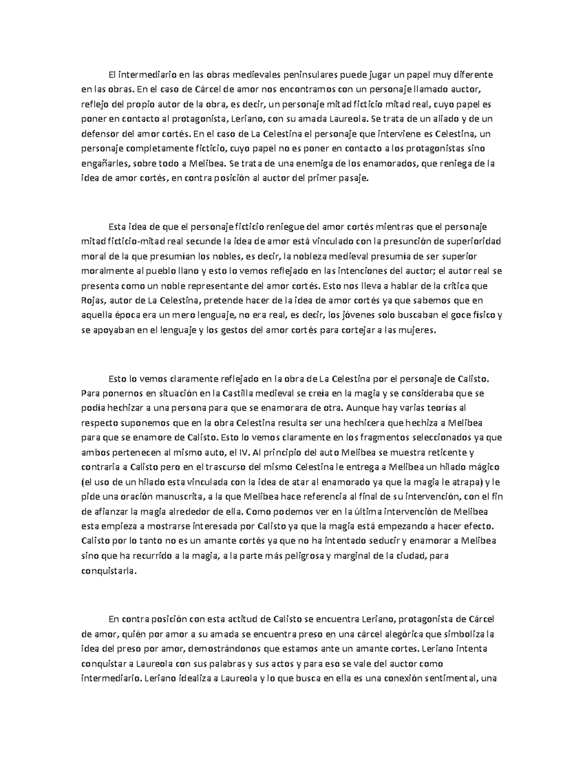 Práctica Tema 4-5 - Prácticas de las lecturas de los temas 4 y 5 - El intermediario en las obras ...