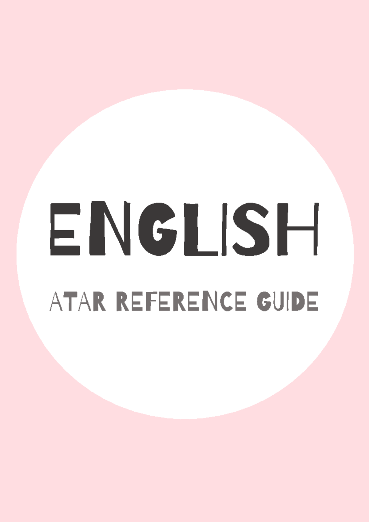 ATAR Reference Guide - Notes - Studocu