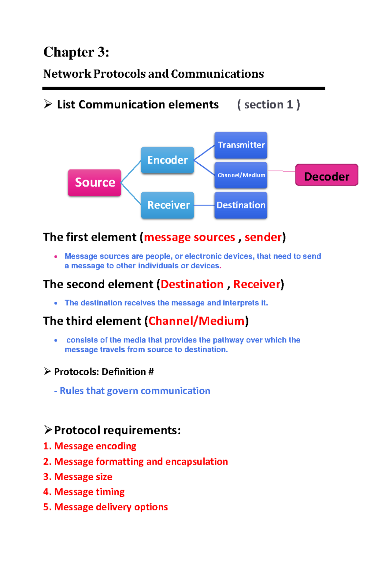 Module 3 - Summary Network Security And Cryptography - Chapter 3: Network Protocols and - Studocu
