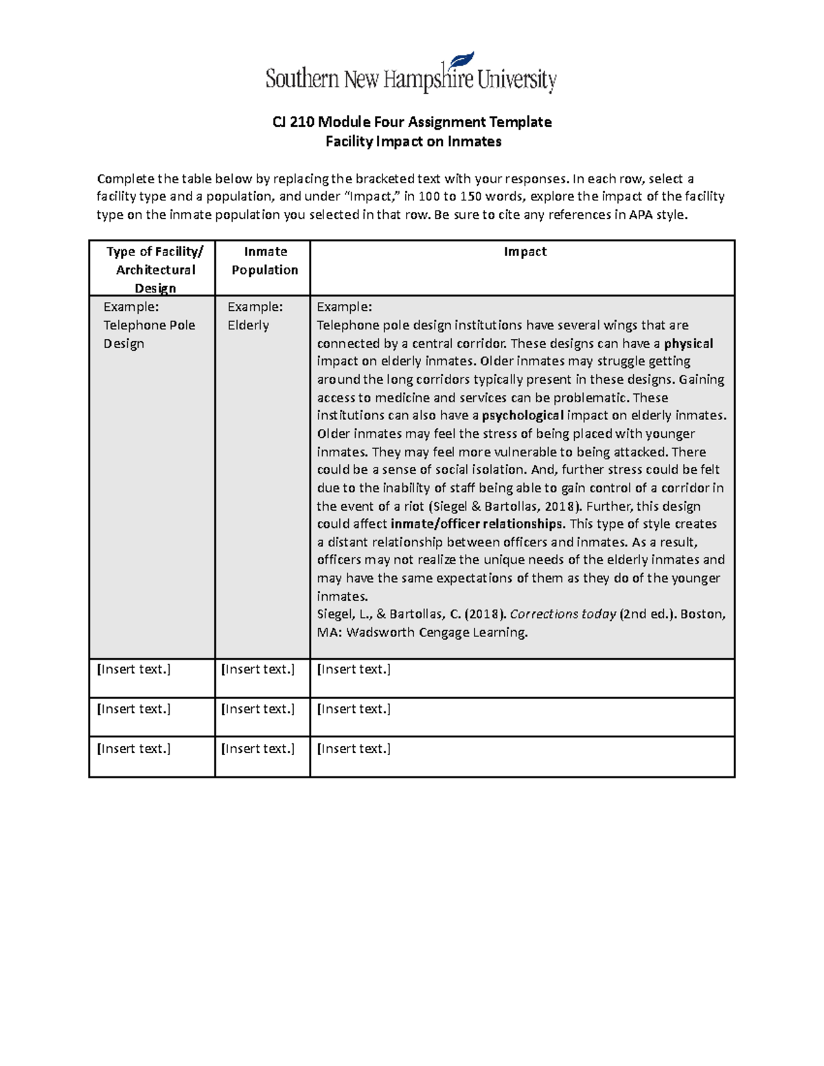 CJ 210 Module Four Assignment Template - CJ 210 Module Four Assignment ...