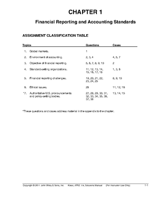 Kieso IFRS 4th Chapter -1 - 1- CHAPTER 1 Financial Reporting and ...