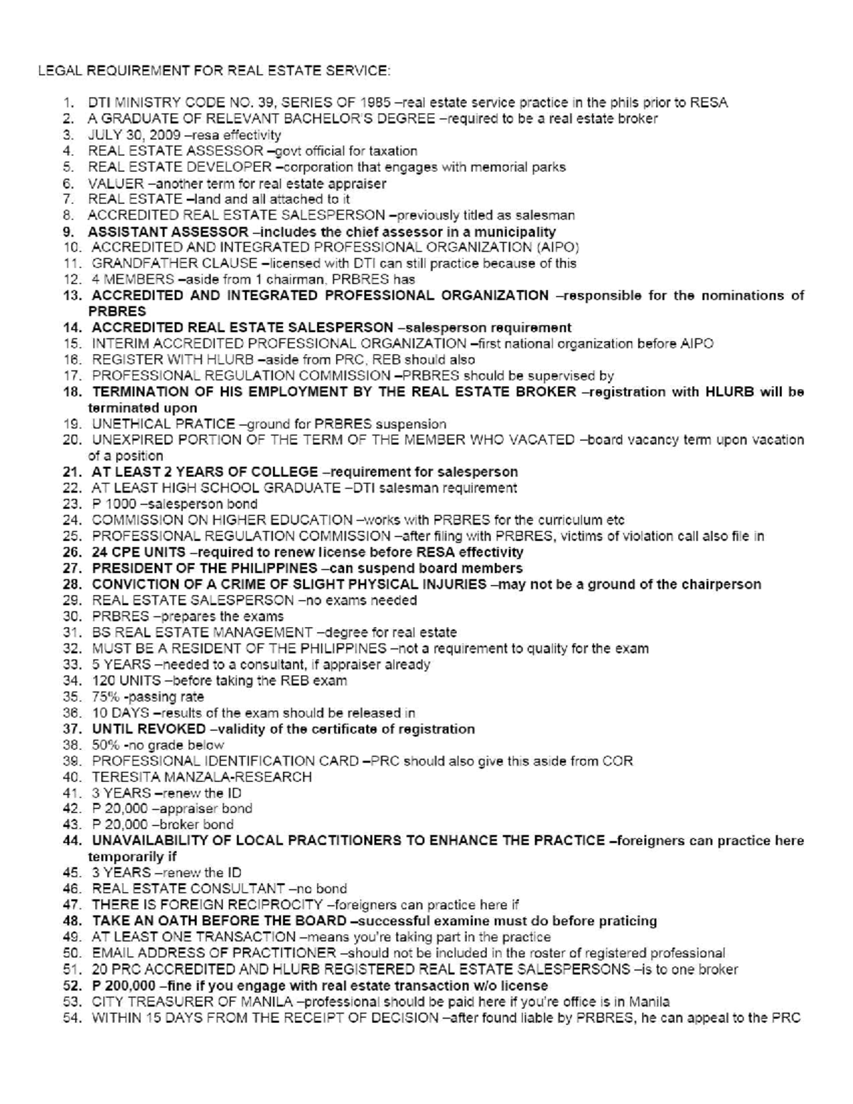 REB Summary - Bachelor of Physica Education Major in Sports and ...