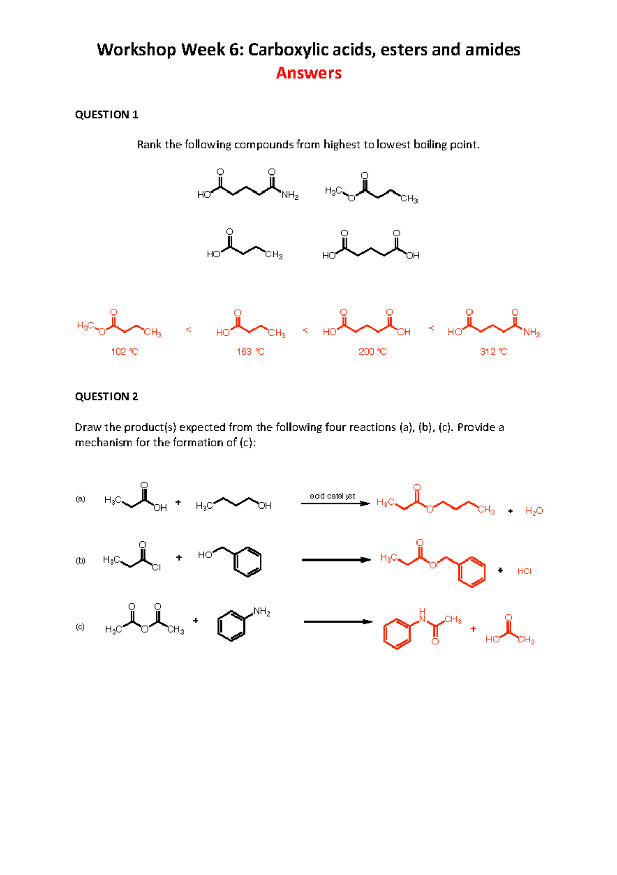 CHM1022 2020 Workshop W6 worksheet answers 2 - Workshop Week 6 ...