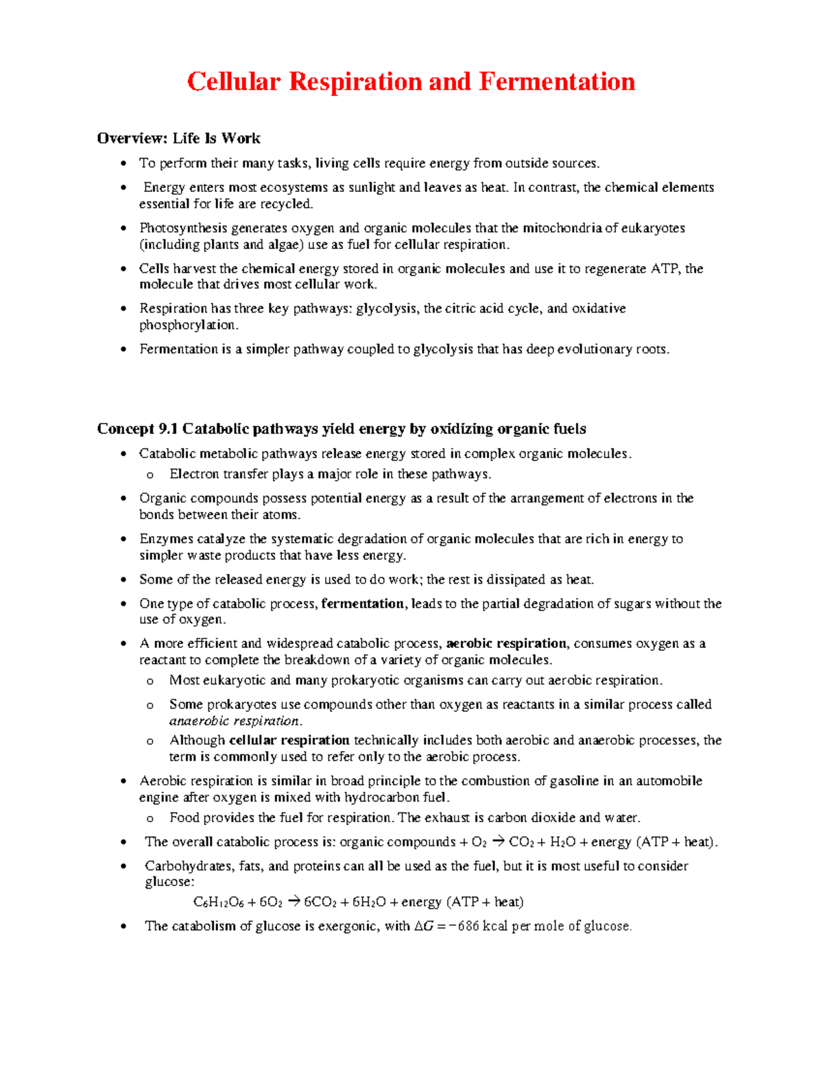 Cellular Respiration And Fermentation Cellular Respiration And cellular-respiration-and-fermentation-cellular-respiration-and