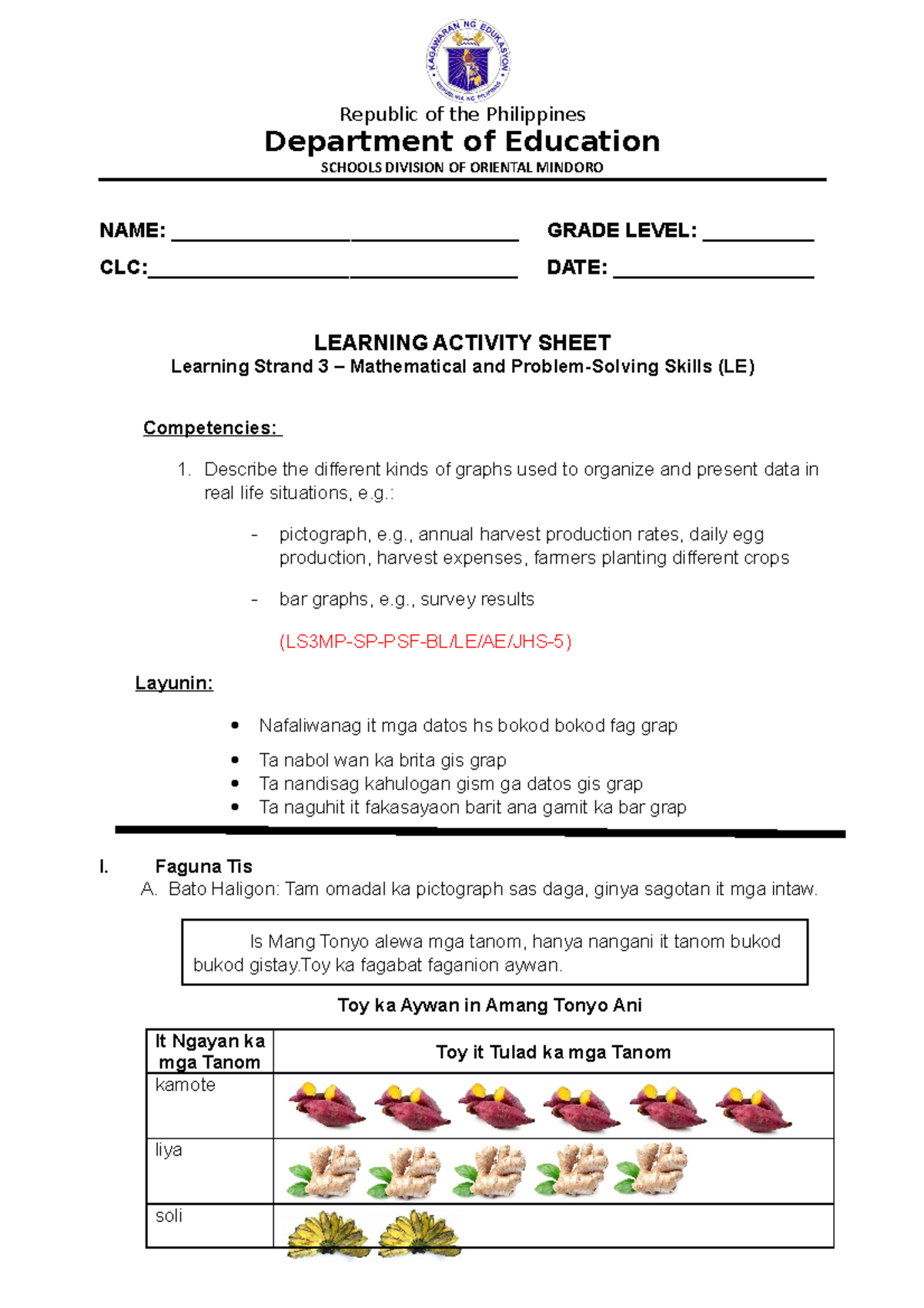 LS3-LAS LE-Describe-Different-Kinds-of-Graphs Buhid - Republic of the ...