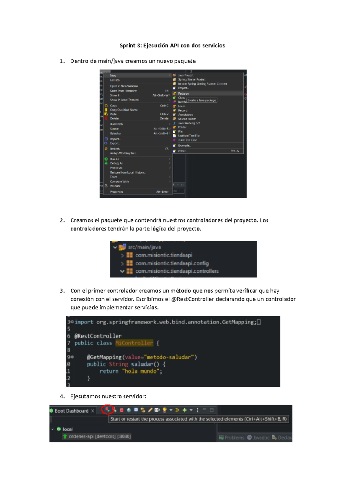 Sprint 3 - Sprint 3: Ejecución API con dos servicios Dentro de main ...