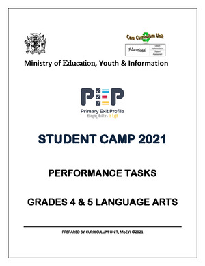 Sample CSEC English B questions (Paper 2) - SECTION A- DRAMA Answer one ...