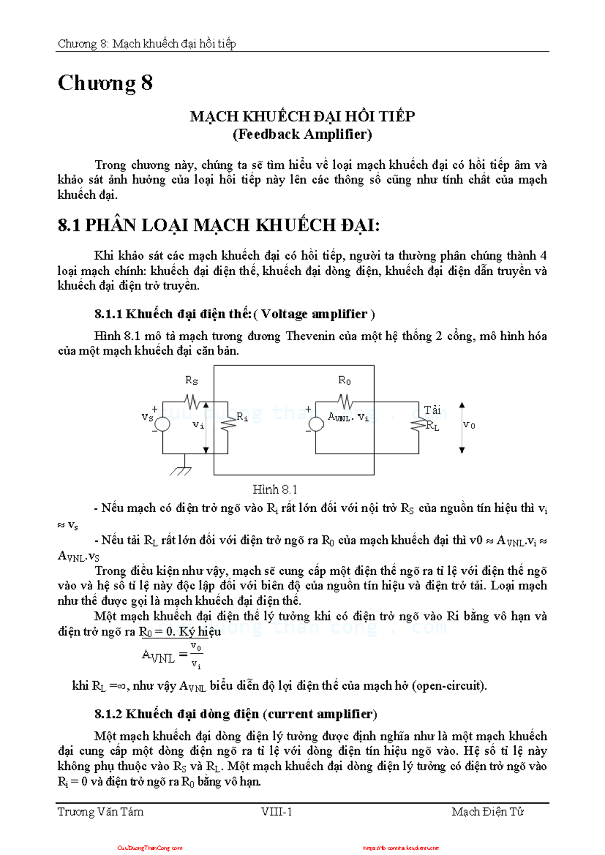 Mach-dien-tu truong-van-tam chap8 mach-khuech-ðai-hoi-tiep - [cuuduongthancong - Chương 8 MẠCH ...