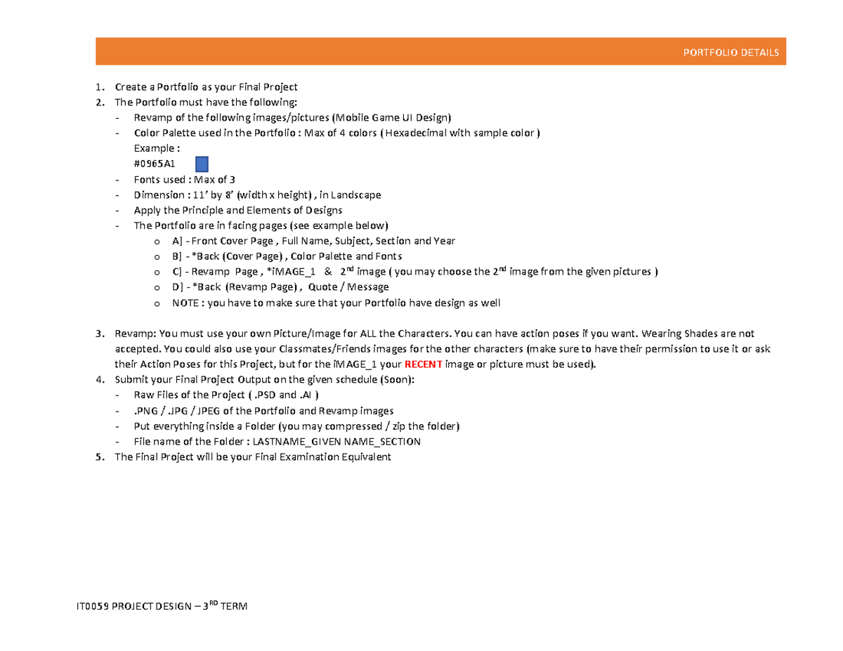 ajsjsns ja sians sniansns sisnsns jana sjs s - PORTFOLIO DETAILS IT0059 ...