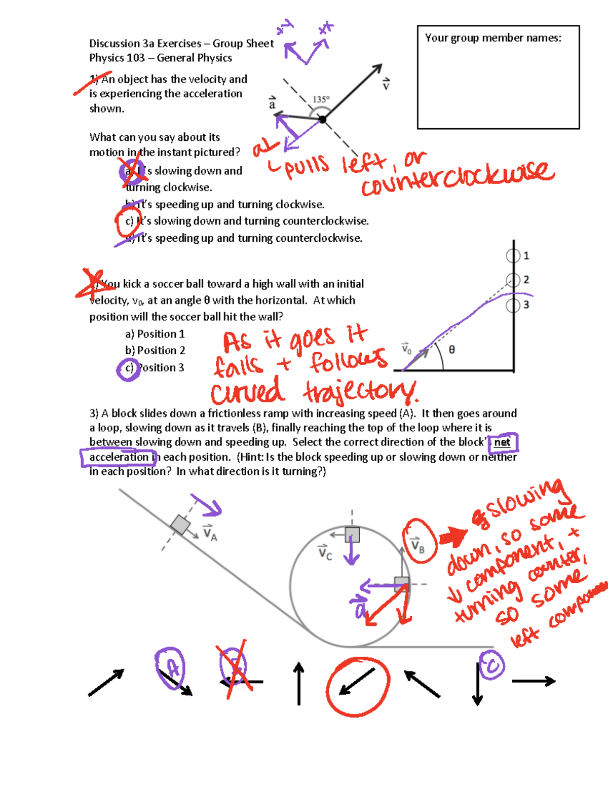 103+Discussion+3a - Discussion 2 UW-Madison Physics 103 - Discussion 3a ...