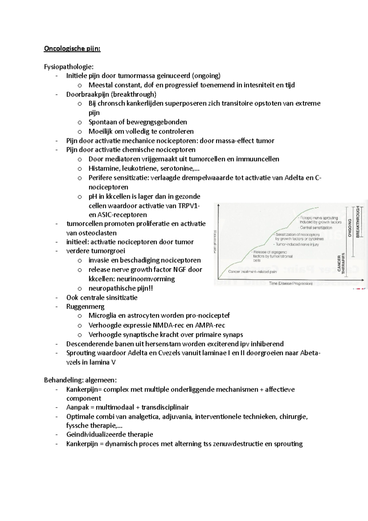 Oncologische pijn - lesnotititess - Oncologische pijn: Fysiopathologie ...