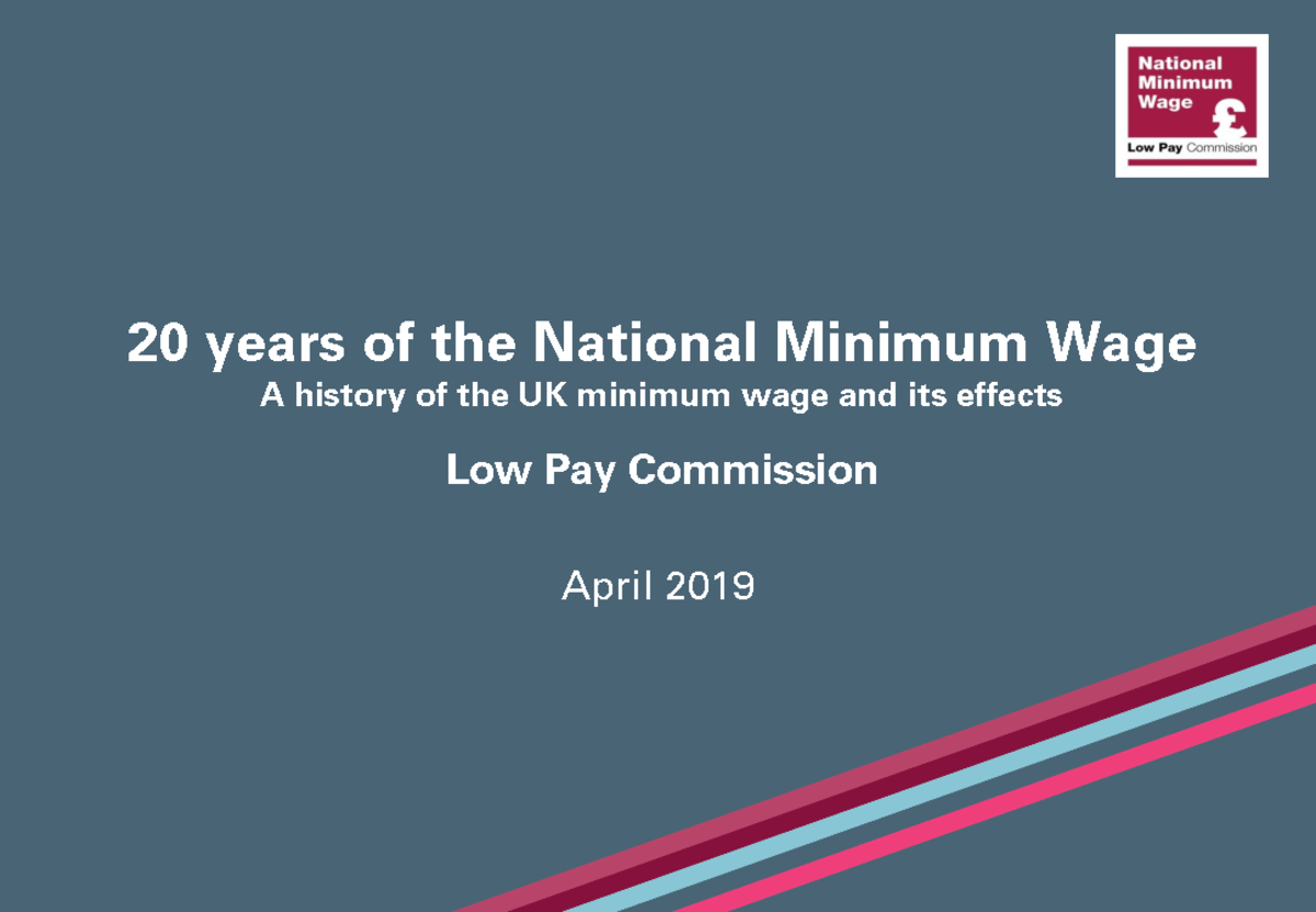 20 years of the National Minimum Wage - a history of the UK minimum ...