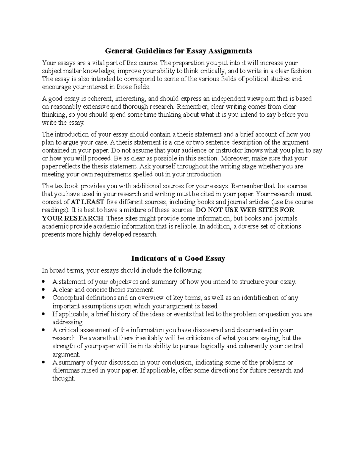 Essay Guidelines POLS 1502 D01 Summer 2021 General Guidelines For essay-guidelines-pols-1502-d01-summer-2021-general-guidelines-for