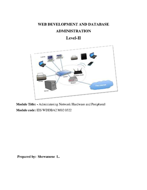 M07-Recording Client Support Requirements - Web Development and Database Administration Level II ...