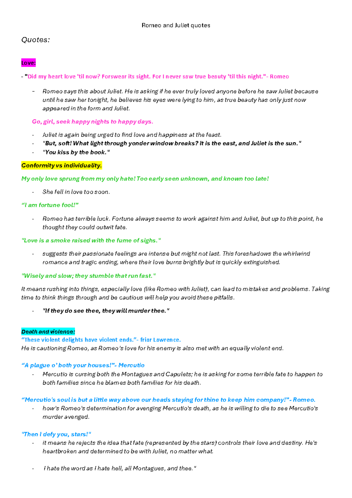 Romeo and Juliet quotes - Romeo and Juliet quotes Quotes: Love: "Did my ...