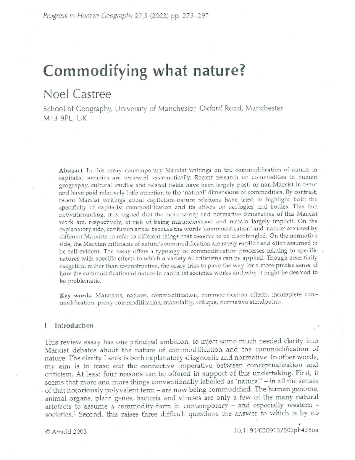 Castree - Materials science - Studocu