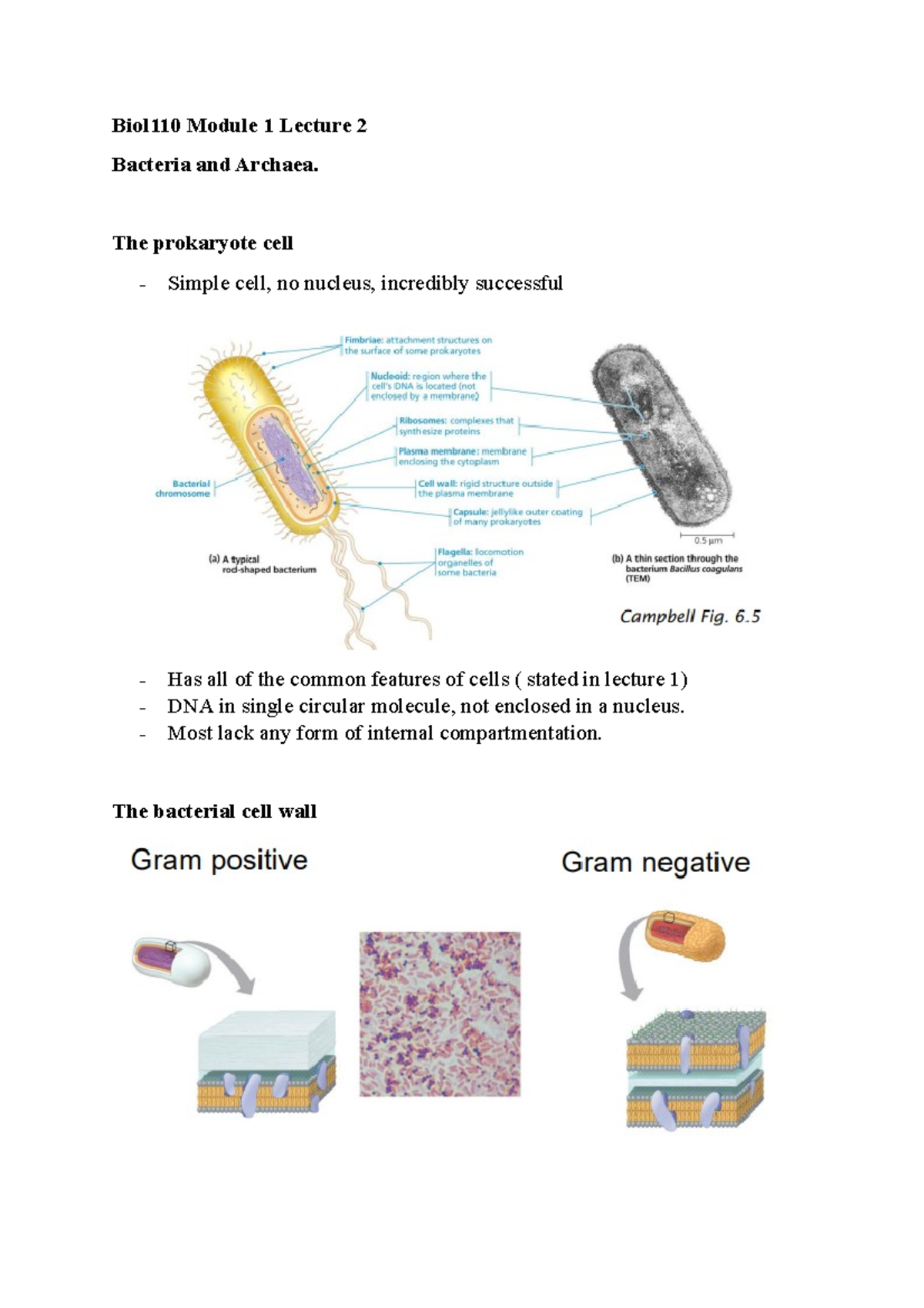 Biol110 Module 1 Lecture 2 - biol110 - UNE - Studocu
