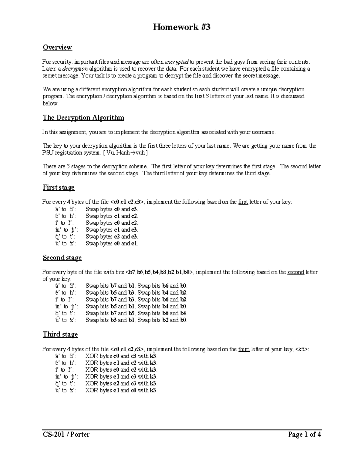 Homework #3 - Homework Overview For security, important files and ...