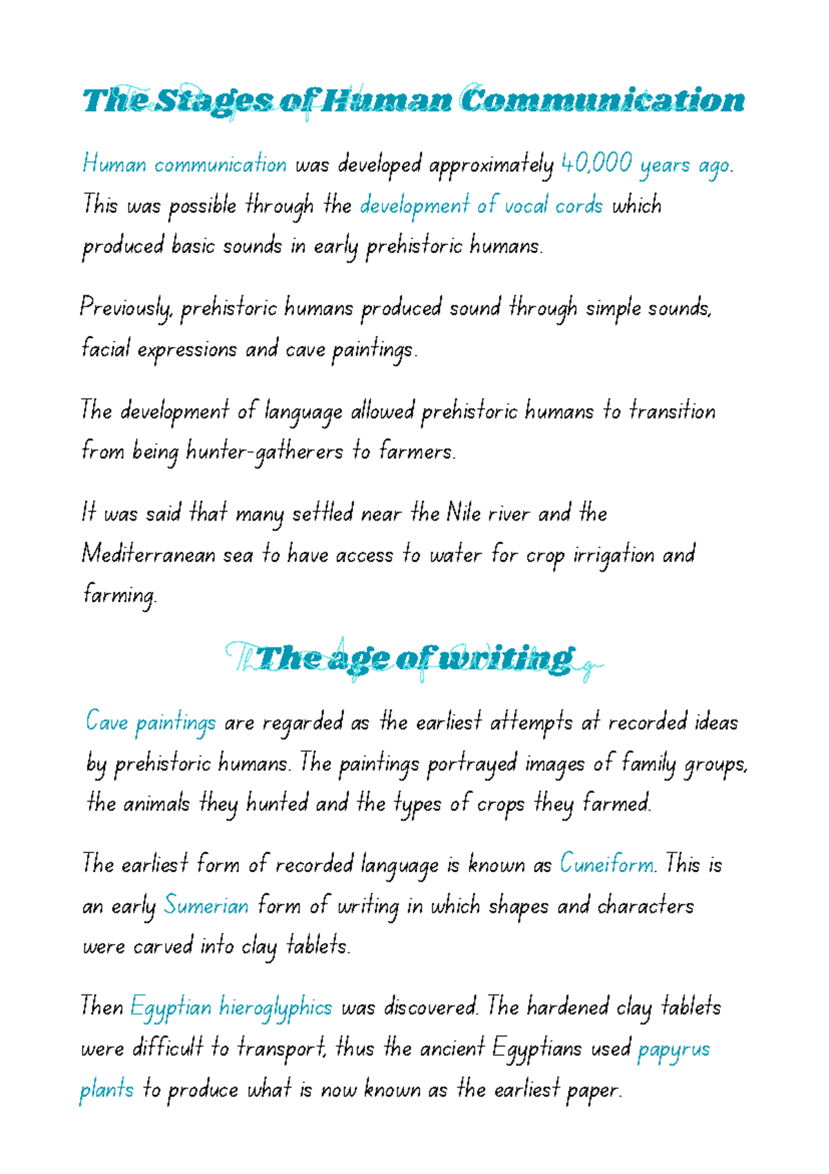 Communication Theory: The Stages of Human Communication - Human ...