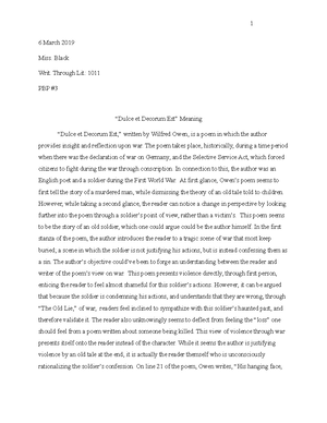 ONE Pager 1984 ECE ENG - 1 14 October 2018 ECE ENG 1011 One Page Omelas ...