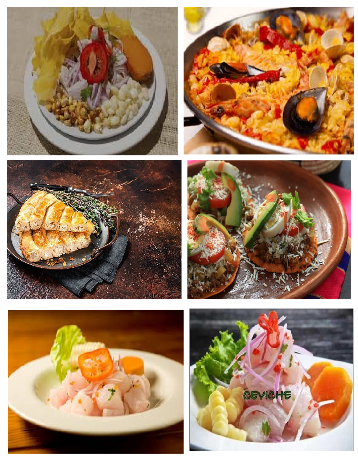 Comdas DEL Extrangero - comidas extranjeras - Español - CEVICHE CEVICHE ...