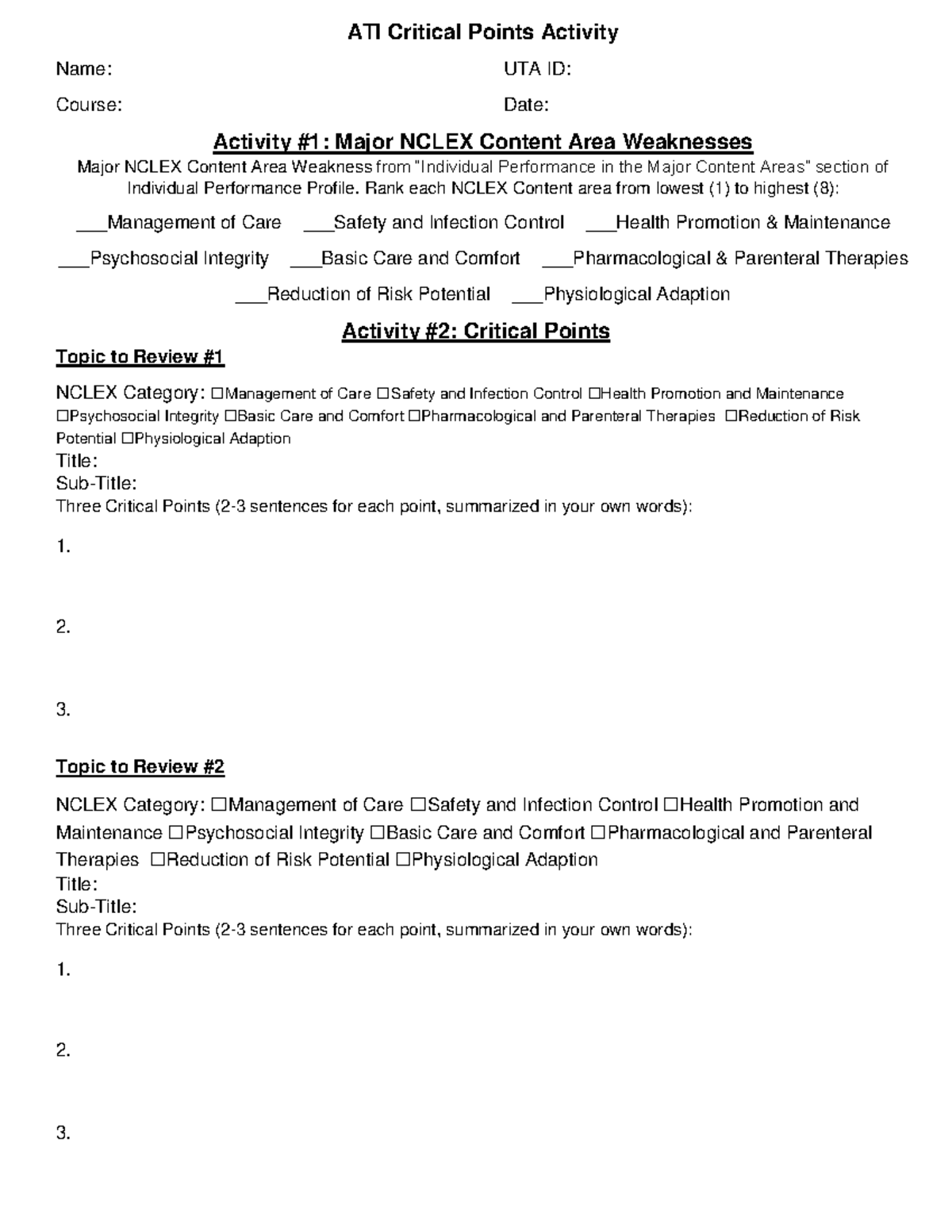 Spring 2019 ATI Critical Points Activity ATI Critical Points Activity spring-2019-ati-critical-points-activity-ati-critical-points-activity