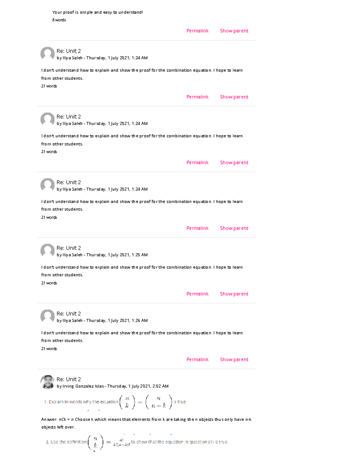 Math 1302 Unit 2 12 Math 1302 Discrete Mathematics Your Proof Is