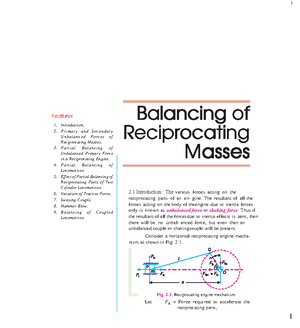 Balancing of Rotating Masses. - Course Contents BALANCING OF ROTATING ...