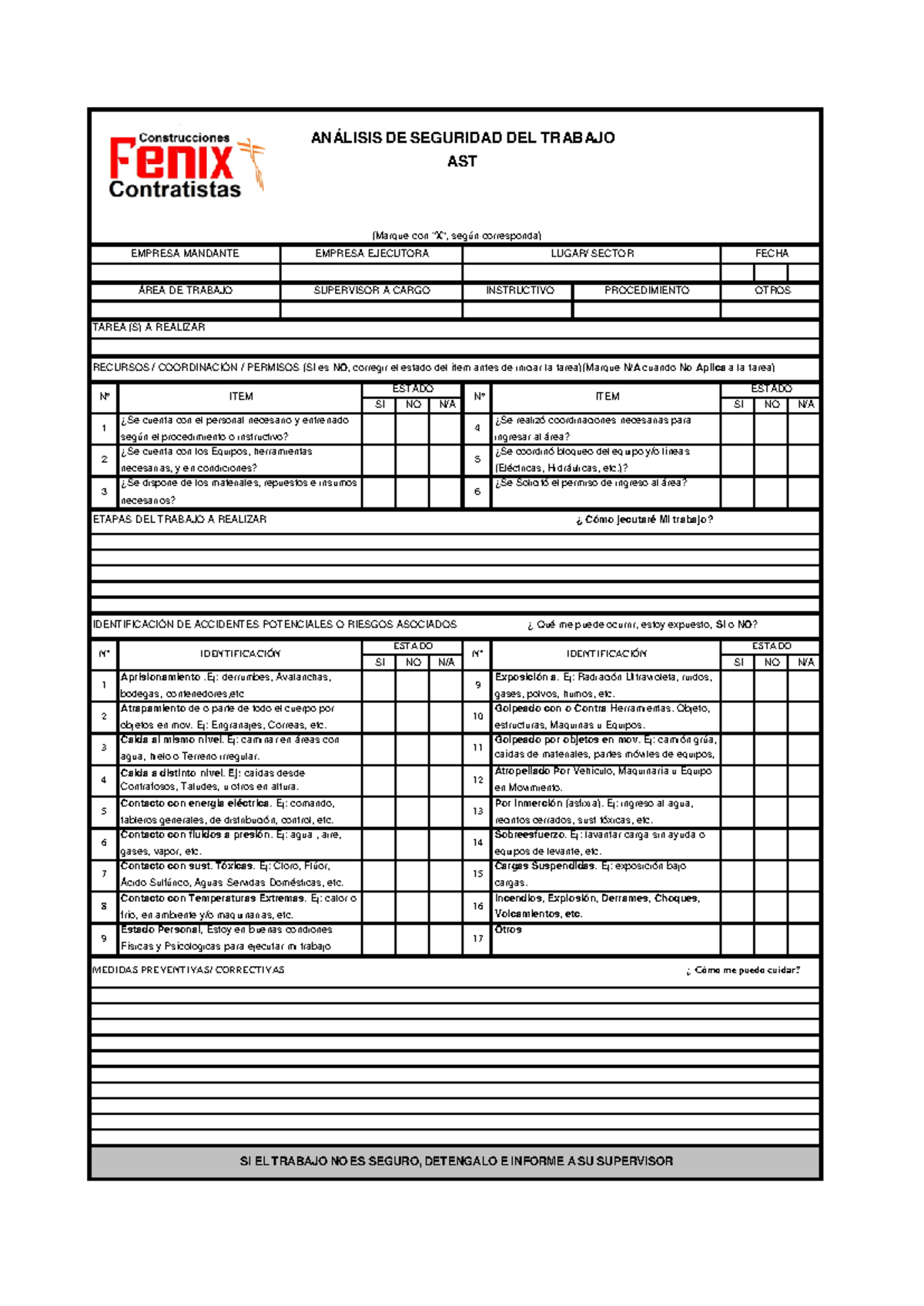 AST-Analisis-de-Trabajo-Seguro J&C - ANÁLISIS DE SEGURIDAD DEL TRABAJO ...