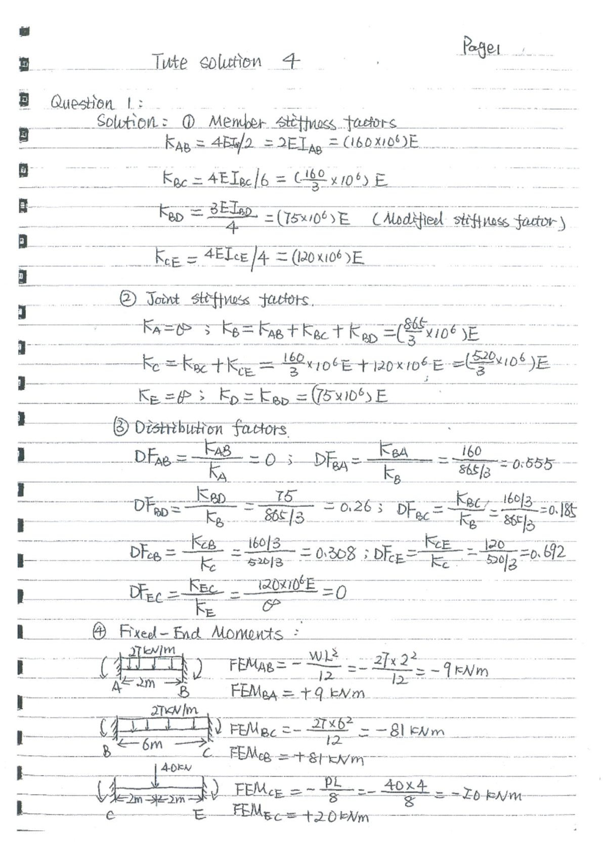 Tute 4-solutions - tutorial 4 solutions - 300736 - Studocu