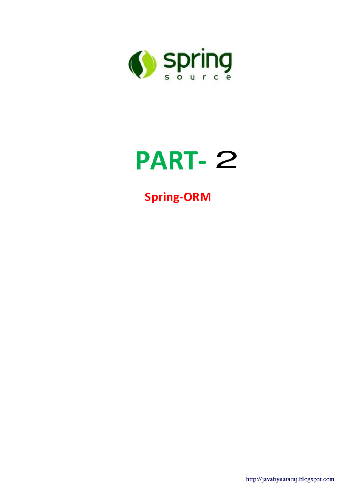 Spring ORM notes by Soma Sekhar Reddy Javabynatara J - Science - PART ...