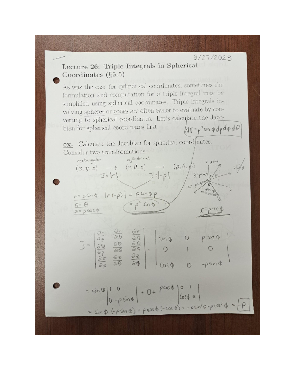 Lecture 26 Notes MAC 2313 - MAC 2313 - Studocu