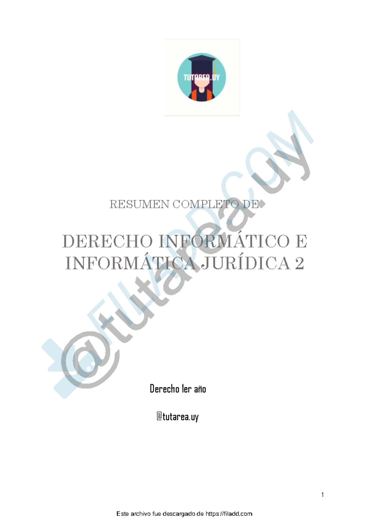DER Informatico 2 - 1 RESUMEN COMPLETO DE DERECHO INFORMÁTICO E ...