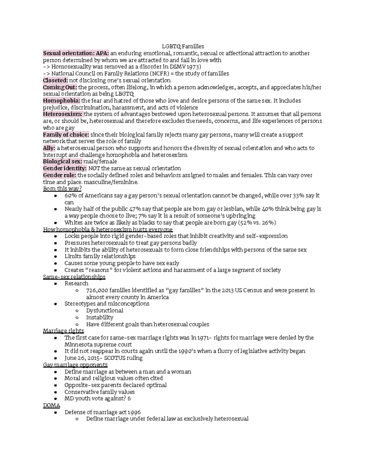 Chapter 3- FMST 303 - Professor Oravecz - LGBTQ Families Sexual ...