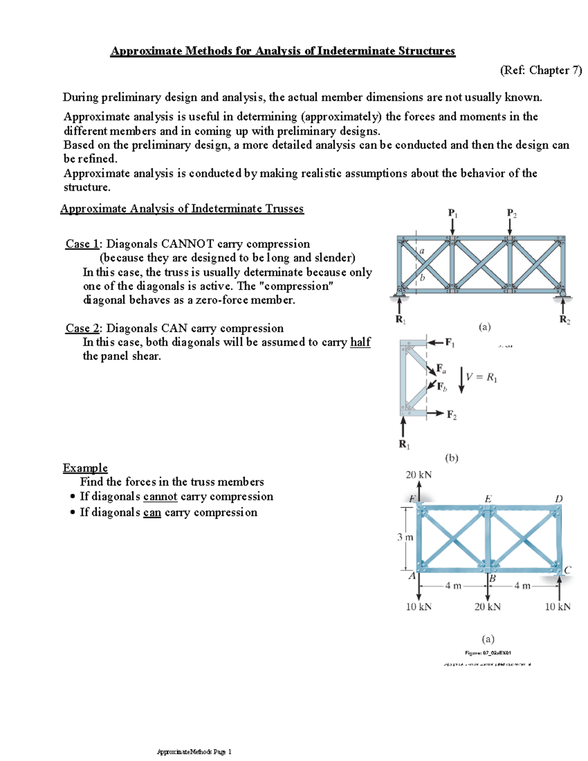 CE474 Approximate Methods in Structural Analysis - CityU - Studocu