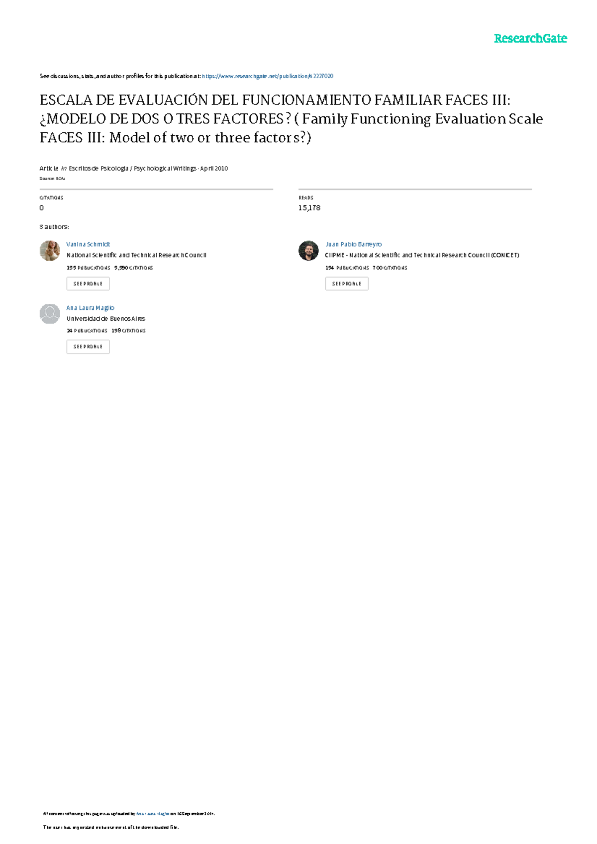 2010 .Escala Faces - TEST - See discussions, stats, and author profiles ...