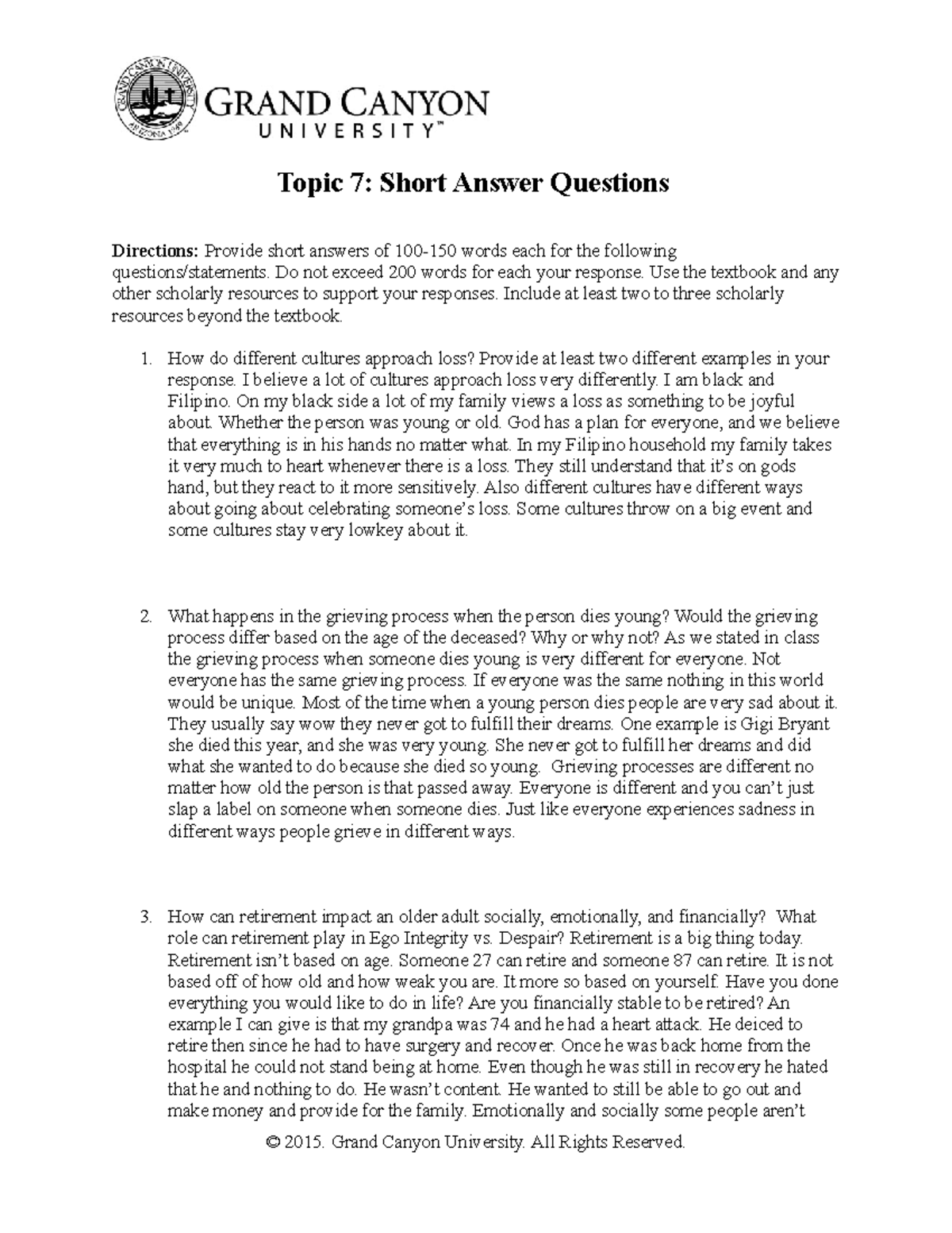 BHS 420 RS T7Short Answer Questions - Topic 7: Short Answer Questions ...