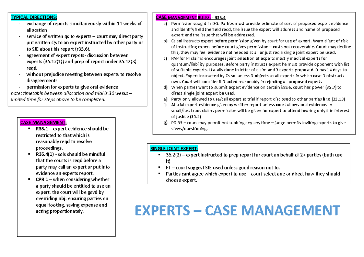Experts - mindmap of: what is an expert, expert evidence, how to find ...