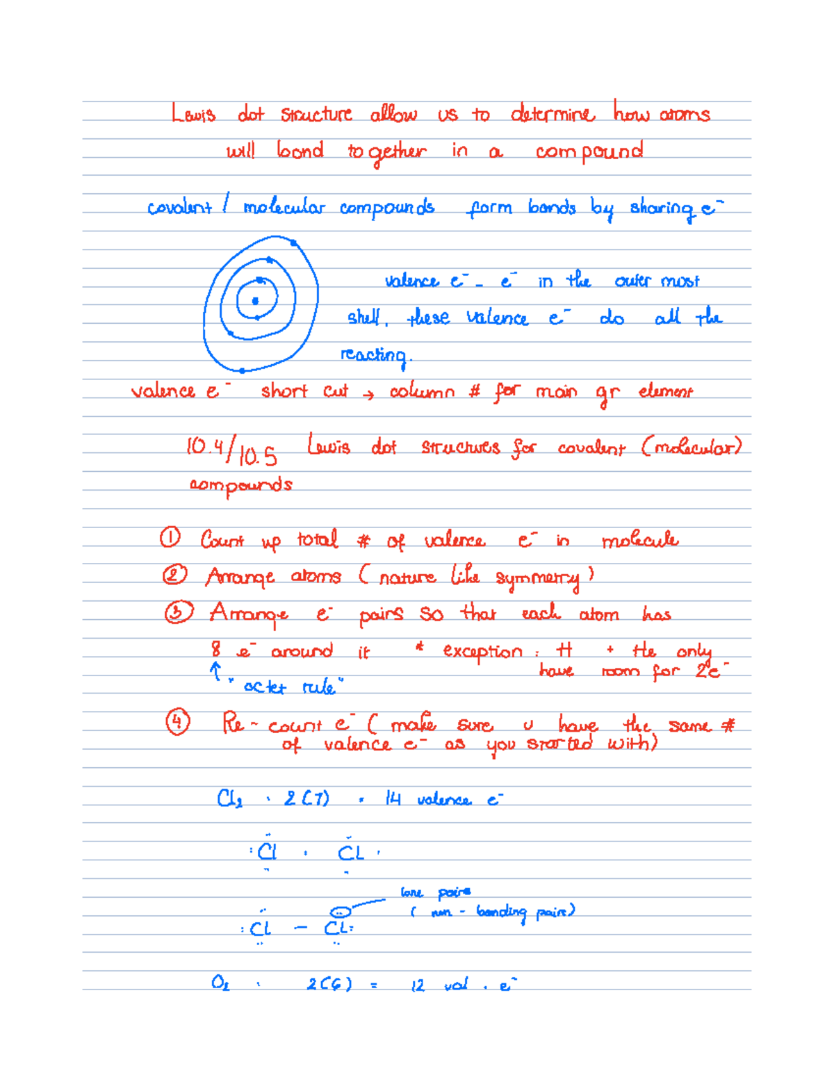 Chapter 10 - Lewis dot structure allow us to determine how atoms will ...