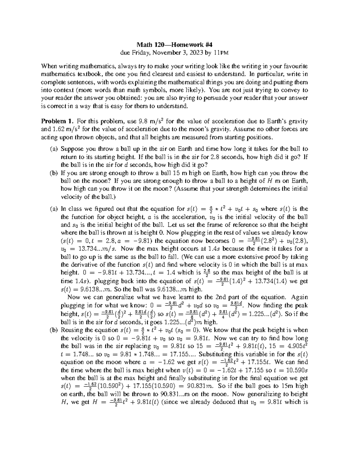 Homework 4-1 - work - Math 120—Homework # due Friday, November 3, 2023 ...