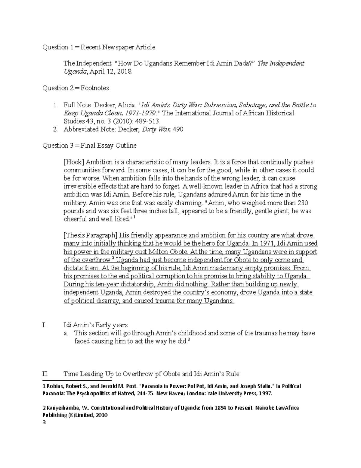 LRA 3 - Research Paper Part 3 - Question 1 = Recent Newspaper Article ...