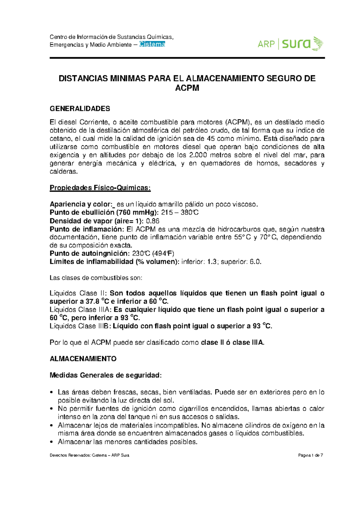 Distancia min almacenamiento ACPM - Emergencias y Medio Ambiente ...