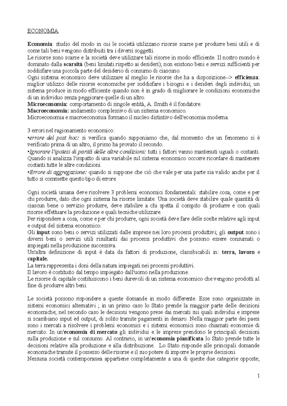 2016 0831104612 Riassunto libro Economia di Paul A Samuelson William D Nordhaus Carlo A Bollino ...