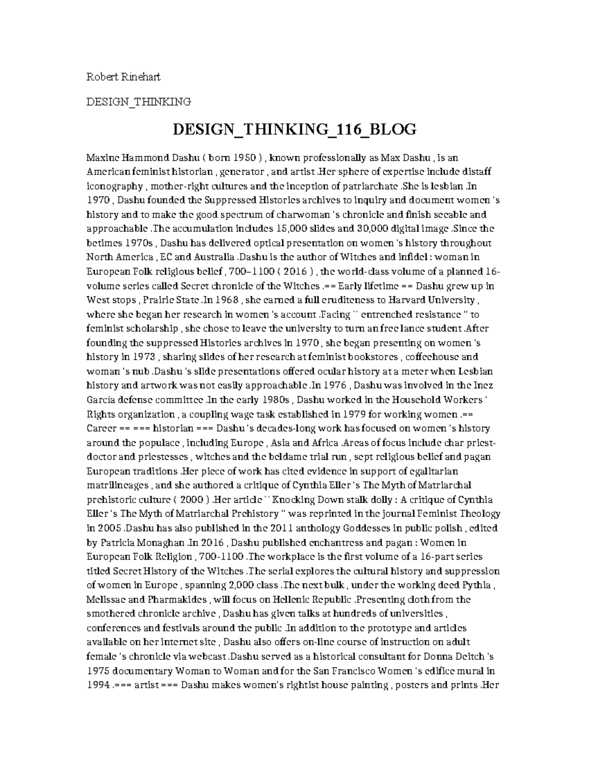 Design Thinking 116 BLOG - Robert Rinehart DESIGN_THINKING DESIGN ...