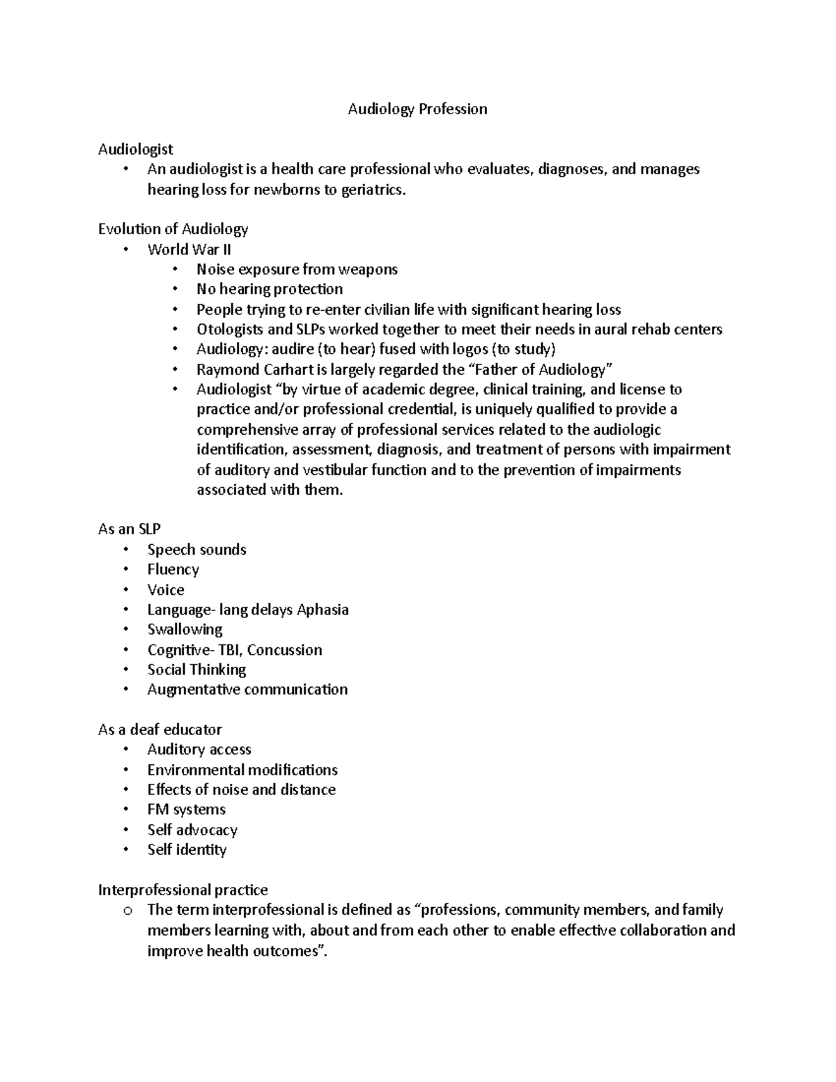 Audiology Profession - Audiology Profession Audiologist An audiologist ...