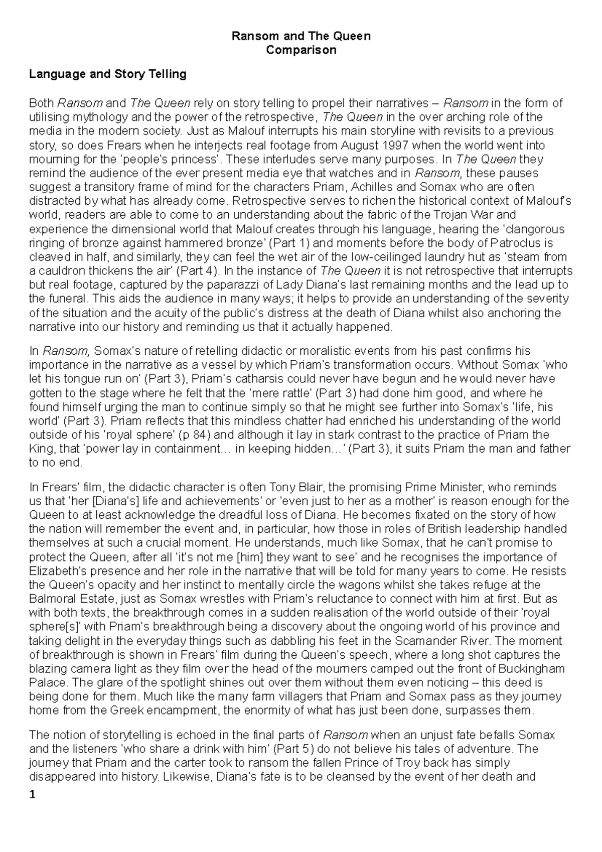 Ransom and The Queen comparison - Ransom and The Queen Comparison ...