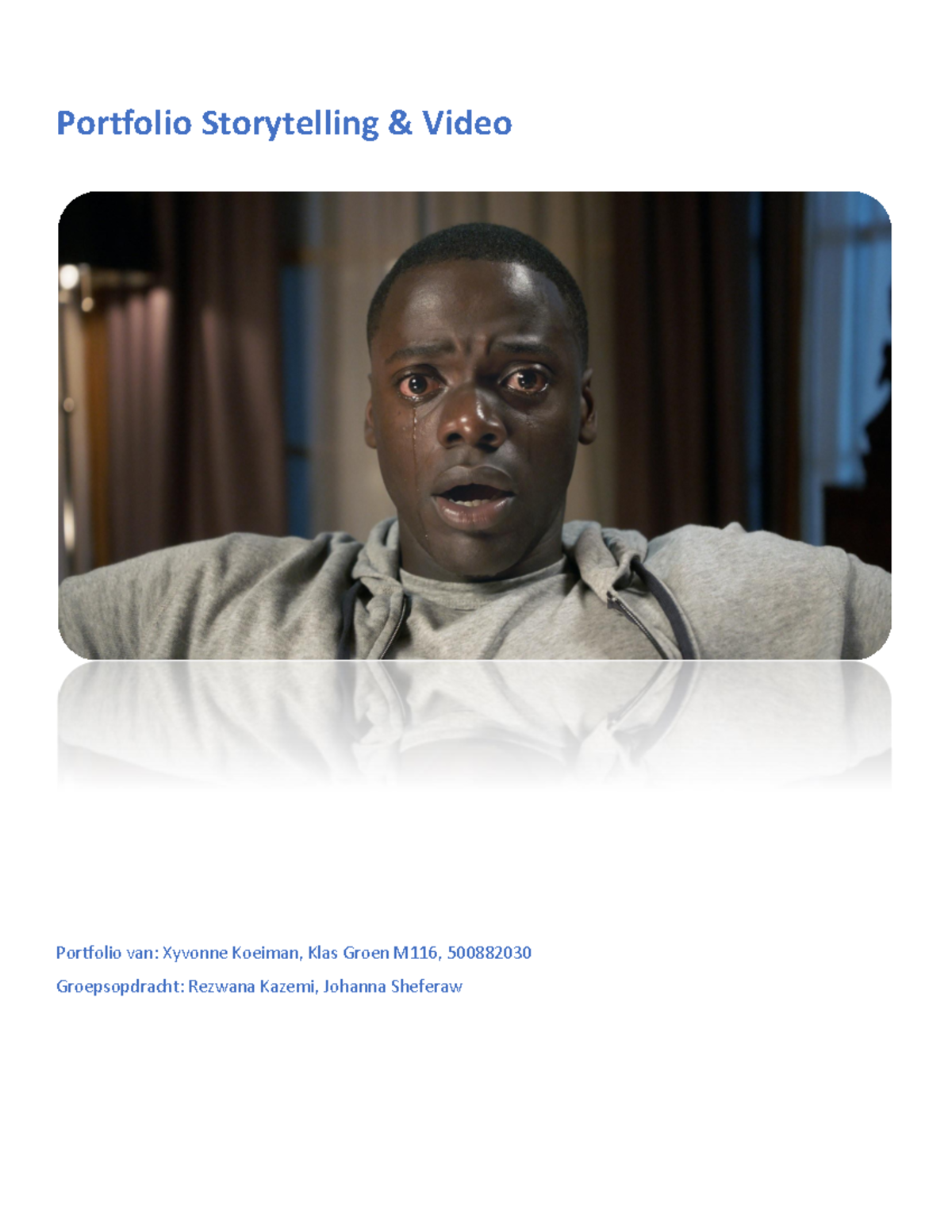 Portfolio Storytelling en Video (treatment) - Portfolio Storytelling ...