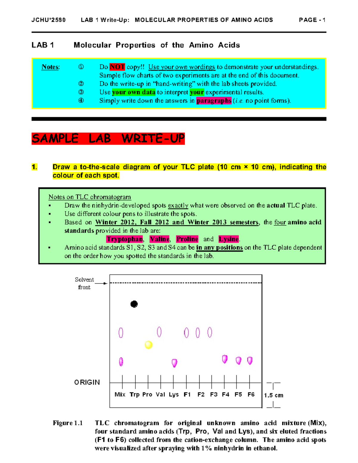 Lab1Sample Write Up-3 - BIOC 2580 - U of G - Studocu